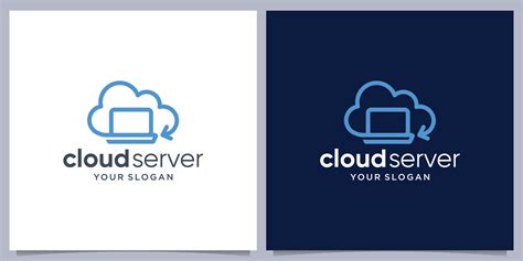 Cloud Tech Logo Transfer Database Server Storage Logo Design