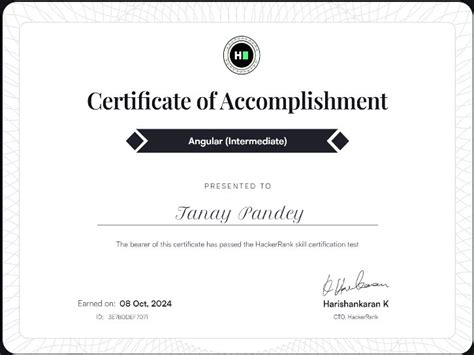 Angular Webdevelopment Frontend Hackerrank Certification Javascript Typescript