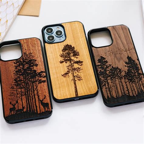 17 Pro Max Wood Case Etsy