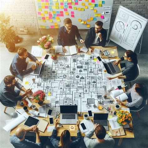 Software Development Team Collaborating Premium Ai Generated Image
