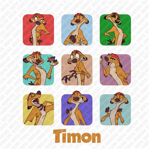 Funny Meerkat Expressions Png Cartoon Meerkat Faces Bundle Cute