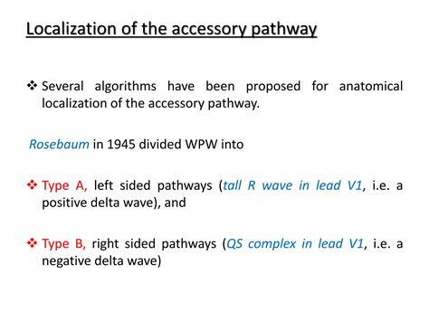 Localization Of Wpw Accessory Pathway By Surface Ecg Pptx