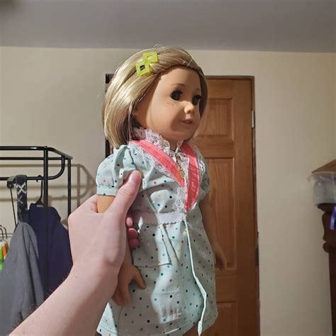 1930s Wrap Around Doll Dress Fits For 18 Inch American Dolls Etsy