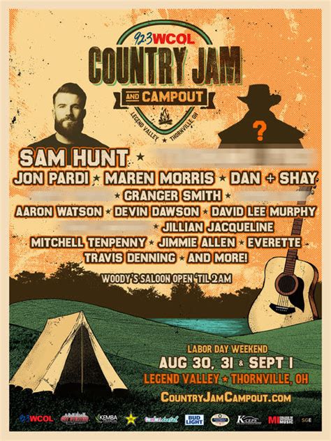 92 3 Wcol Country Jam Campout Announces Lineup Details Stage