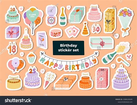 80 995 Cute Birthday Sticker Royalty Free Photos And Stock Images