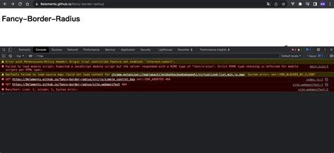 web site cannot be opened · issue 13 · 9elements fancy border radius · github