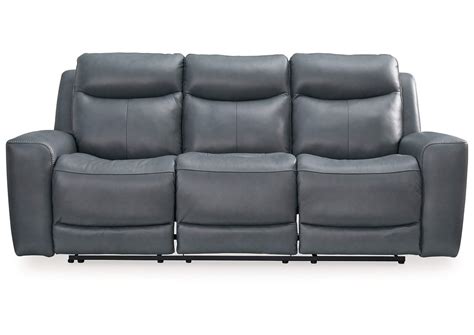 Mindanao Dual Power Leather Reclining Sofa And Loveseat