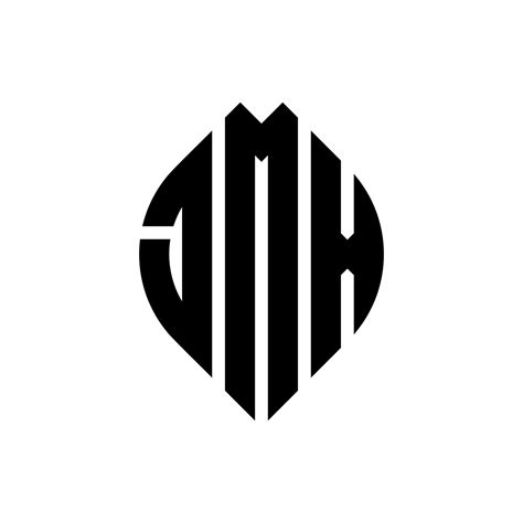 Jmx Circle Letter Logo Design With Circle And Ellipse Shape Jmx Ellipse Letters With