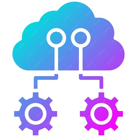 Premium Vector Cloud Interface Vector Illustration Style