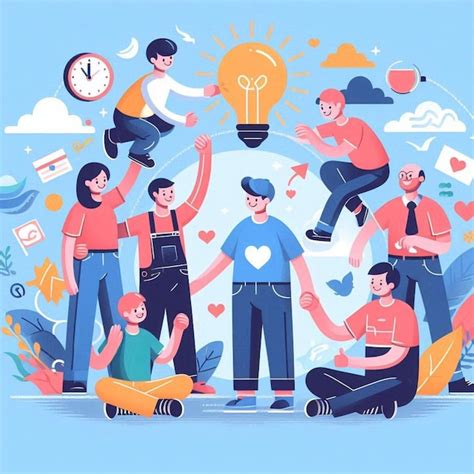 Illustration Of Relationship Premium Ai Generated Image