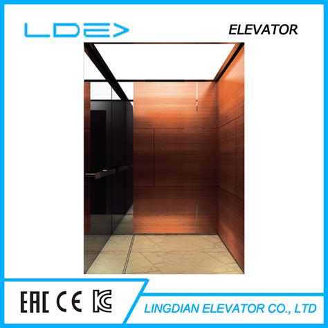 Comfortable Luxurious Hotel Used Marble Passenger Elevator China Mrl