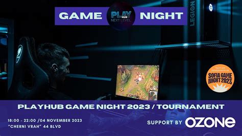 Playhub Next Level Sofia Game Night