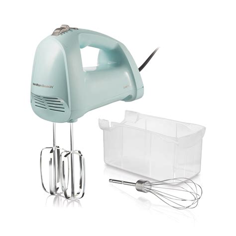 Hamilton Beach Hand Mixer With 6 Speeds Quickburst Snap On Storage