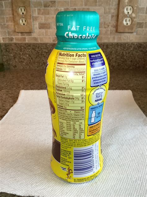 Nestle Chocolate Milk Nutrition Facts