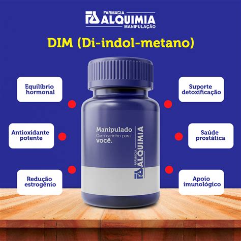 Dim Di Indol Metano 100mg 30 Doses Suporte Ao Equilíbrio Hormonal E