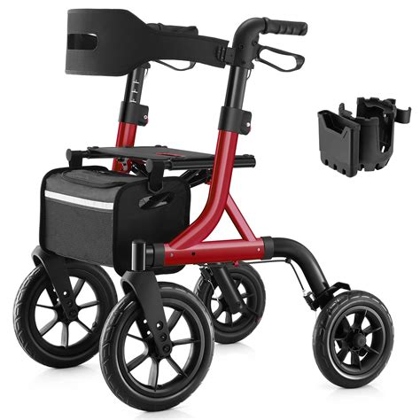 Maxwalk Walkers For Seniors Rollator Walker With Seat 12