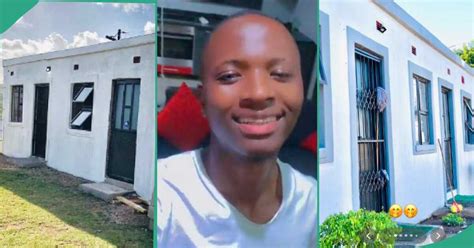 Man Builds His Beautiful 3 Rooms House By Taking It One Room After The
