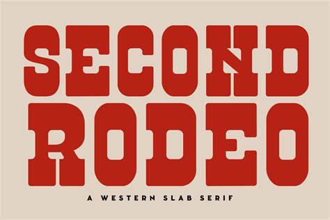 Second Rodeo A Slab Serif Font By Loudoun Design Co