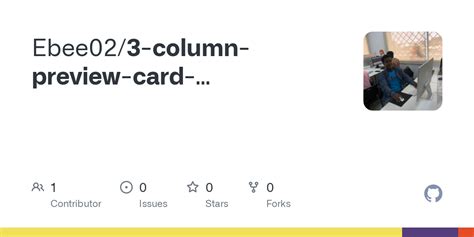 Github Ebee023 Column Preview Card Component Fm