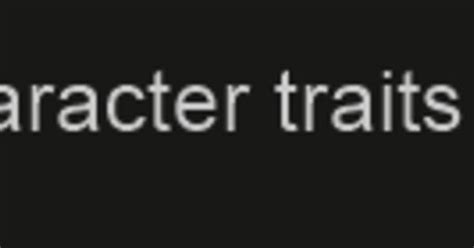 Inferring Character Traits Answer Key Imgur