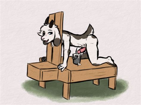 Rule 34 All Fours Anthro Beanii Blue Eyes Bodily Fluids Bound Bovid