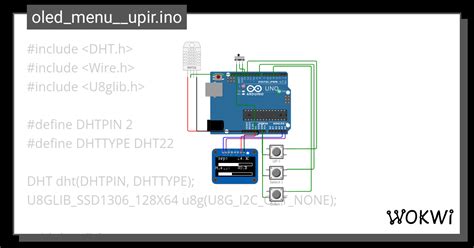 OLED DHT22 Copy TEMP - Wokwi ESP32, STM32, Arduino Simulator