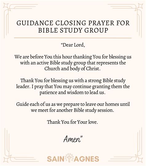 Closing Group Prayer