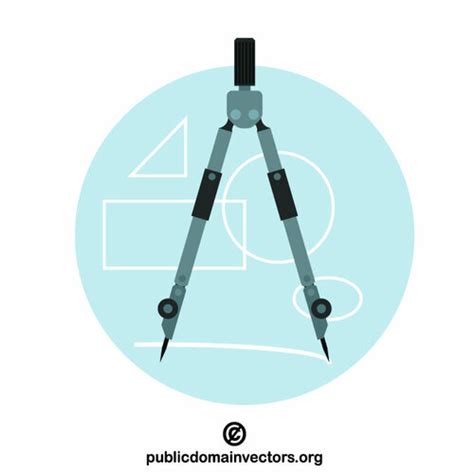 Compass Drawing A Circle Public Domain Vectors