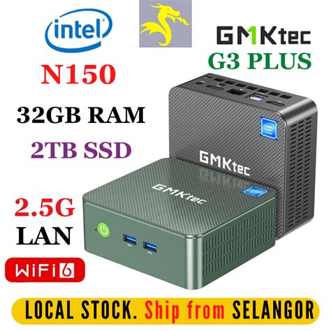 Gmktec G3 Plus Intel N150 Windows Mini Pc 32gb Ddr4 Ram 2tb Nvme Ssd Pc Gaming Pc Computer