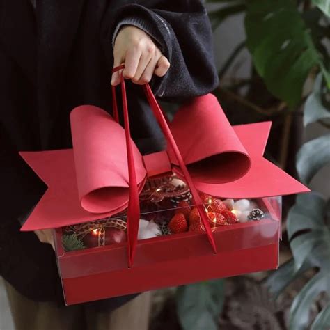 Large T Box With Big Bow Lid Set Of 5 Red Large T Boxes Valentine Ts T Box