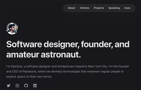 Spotlight Tailwind Css Personal Website Template