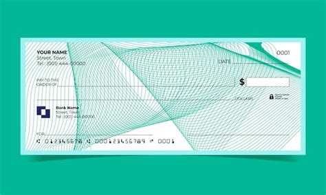Premium Vector Blank Check Bank Cheque Design Vector Format