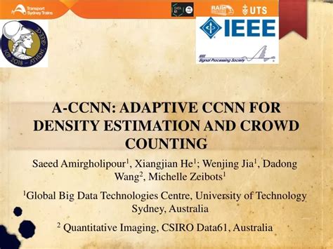 ppt a ccnn adaptive ccnn for density estimation and crowd counting