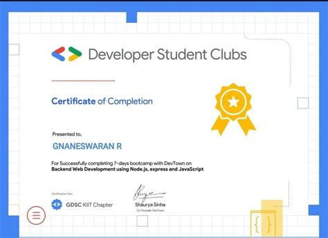 Backend Nodejs Express Javascript Developer Gnaneswaran R