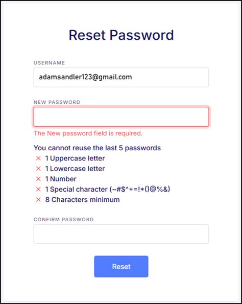 Ess Hub Password Reset