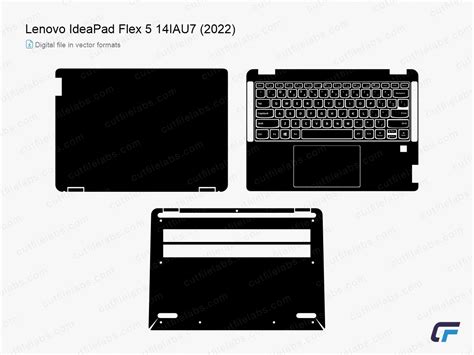 Lenovo IdeaPad Flex IAU Cut File Template CutFileLabs