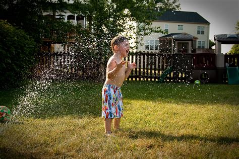 The Sinclair Clan Sprinkler Fun