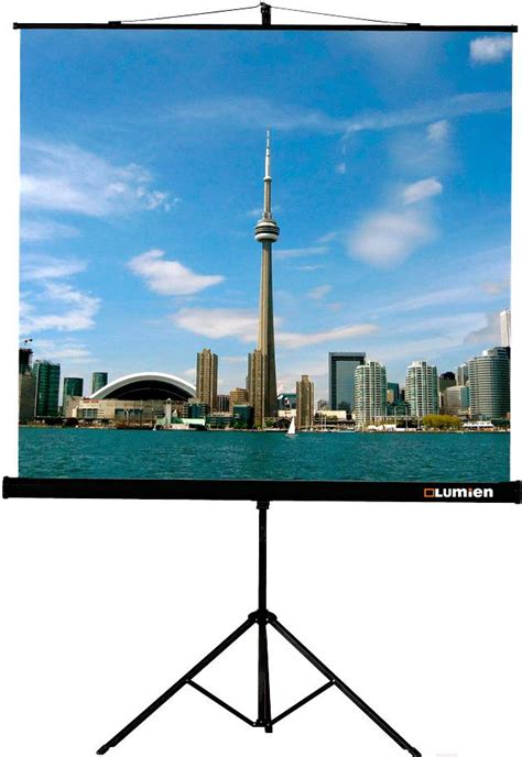 Экран на треноге Lumien 150x150см Eco View LEV-100101 1:1 напольный ...