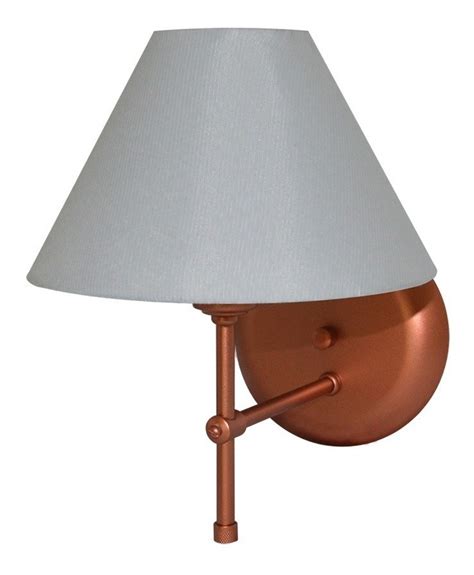 Arandela De Parede Em Alumínio E Cúpula De Algodão Para Sala Quarto