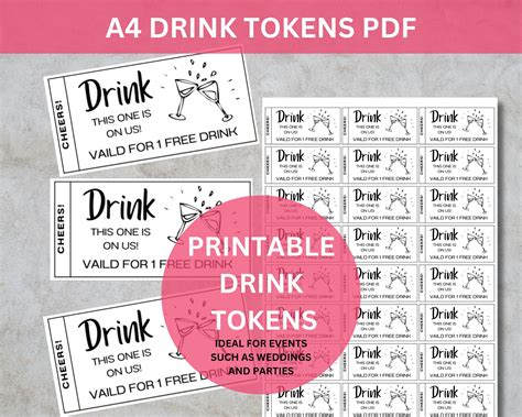 Free Printable Drink Voucher Template Template Samples