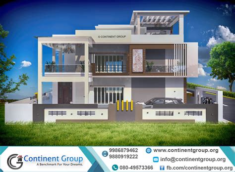D Building Elevation D Front Elevation D Rendering In Bangalore