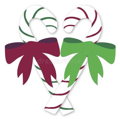 Crossed Candy Canes Stock Illustration Illustration Of Festive 2921177