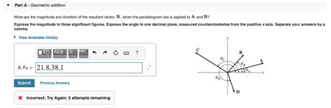 solved part a geometric addition learning goal to use