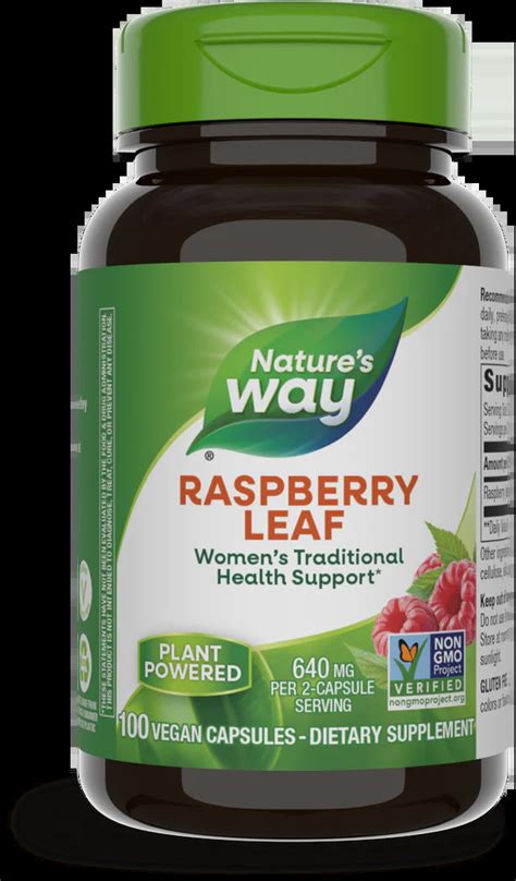 Natures Way Red Raspberry Leaves 450 Mg 100 Capsules Is Halal Install