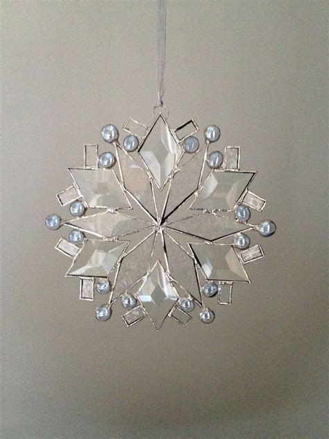 Stained Glass Snowflake Ornament
