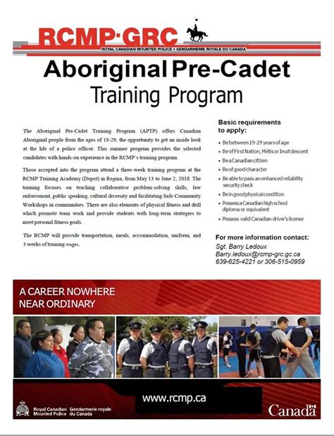 Rcmp Aboriginal Pre Cadet Training Program Panow