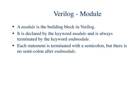 Verilog Hdl Introduction Ppt Download