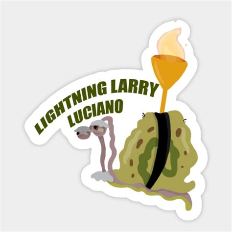 Lightning Larry Luciano Spongebob Sticker Teepublic