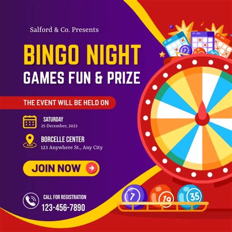 Copy Of Bingo Night Game Fun Postermywall