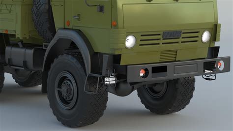 Kamaz 5350 Utility Truck 3d Model By Frezzy